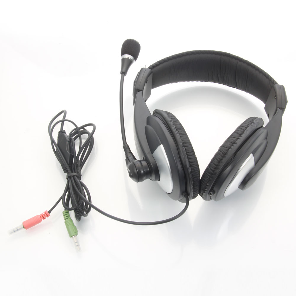 3.5mm Jack Stereo Headphone Earphone with Mic Microphone for PC ...